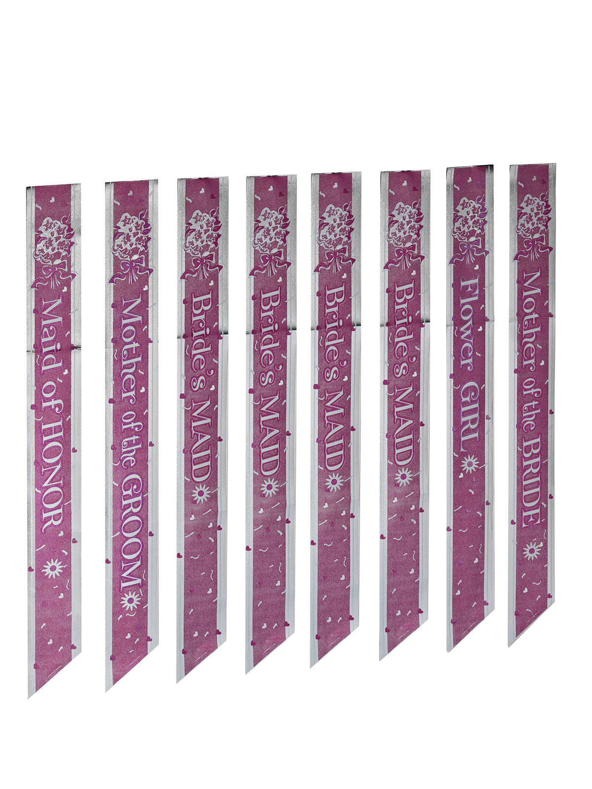 Bachelorette Bridal Party Sash Pack 8 pc Wedding Hens Party Accessory ...