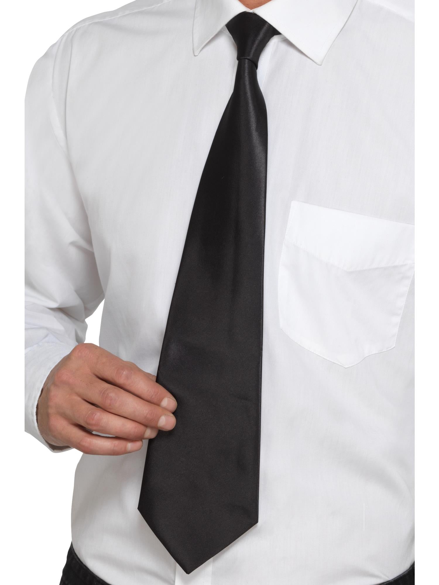 Gangster Deluxe Black Tie for Adults | Costume Super Centre