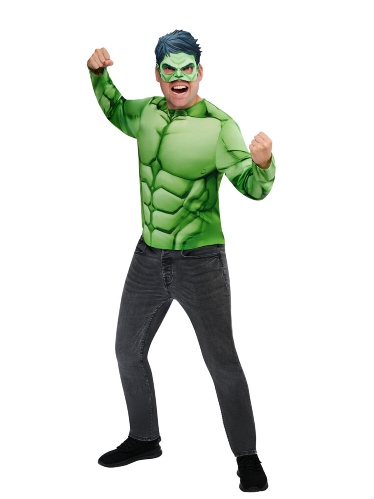 Hulk Costume Top & Mask Set for Adults - Marvel | Costume Super Centre