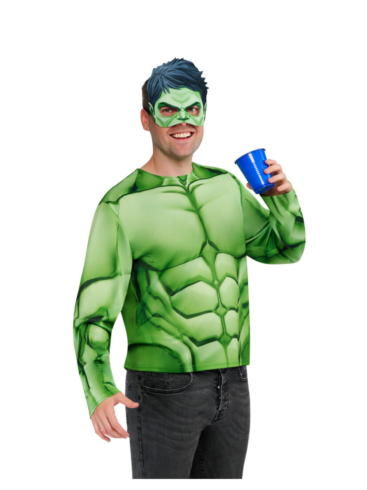 Hulk Costume Top & Mask Set for Adults - Marvel | Costume Super Centre
