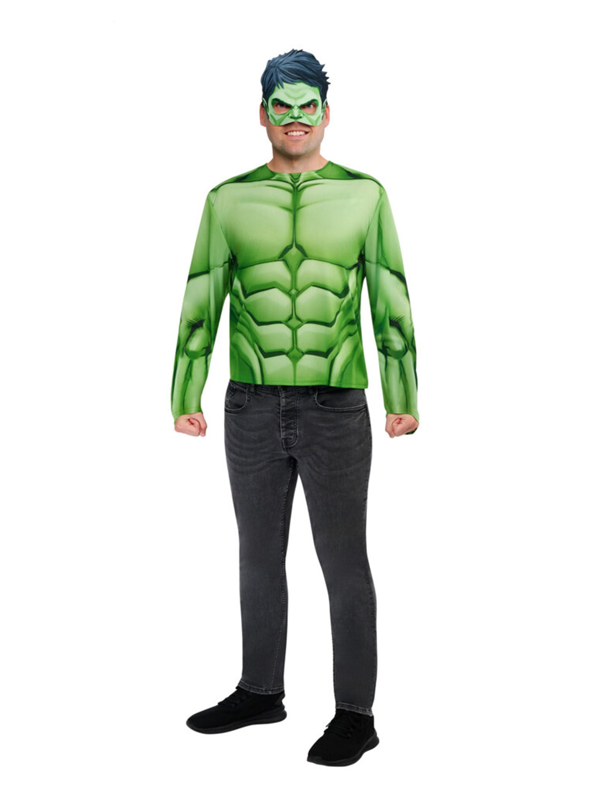 Hulk Costume Top & Mask Set for Adults - Marvel | Costume Super Centre