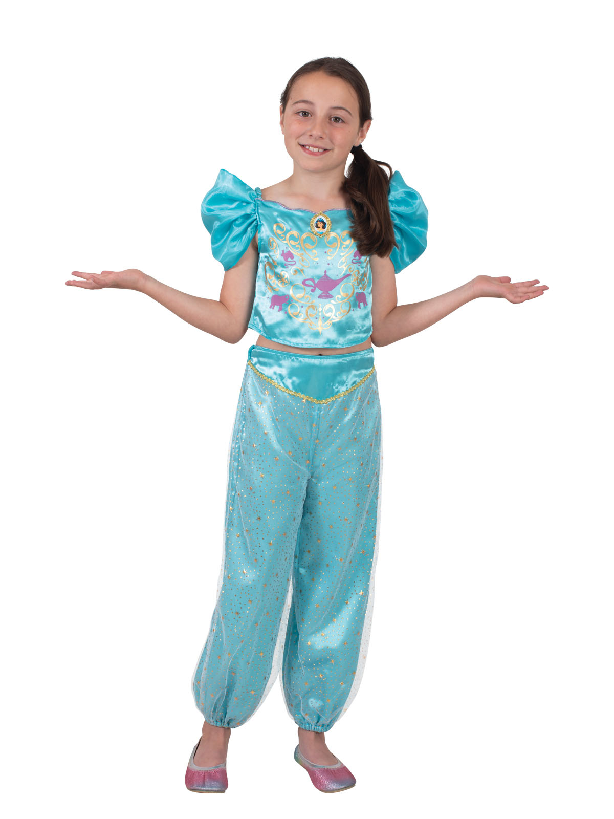 Jasmine Sparkle Deluxe Costume for Kids - Disney Aladdin | Costume ...