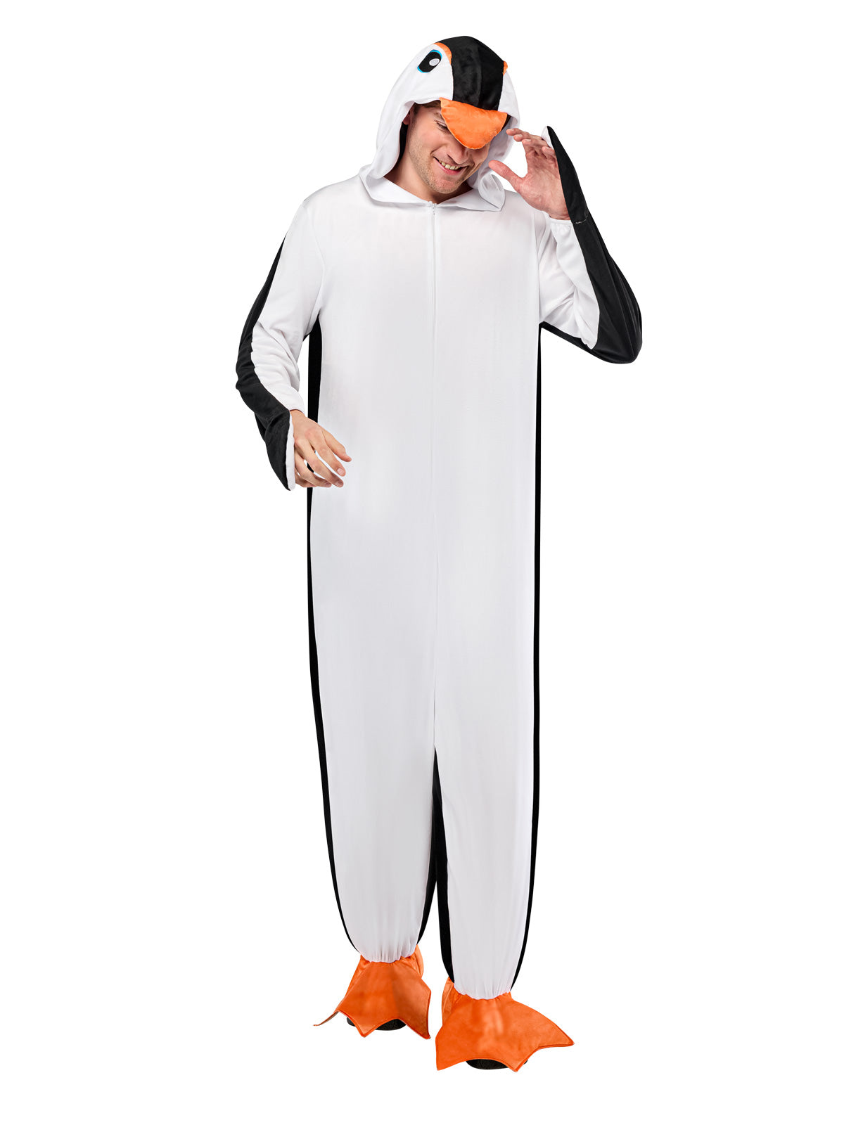 Penguin Plush Onesie Costume for Adults | Costume Super Centre