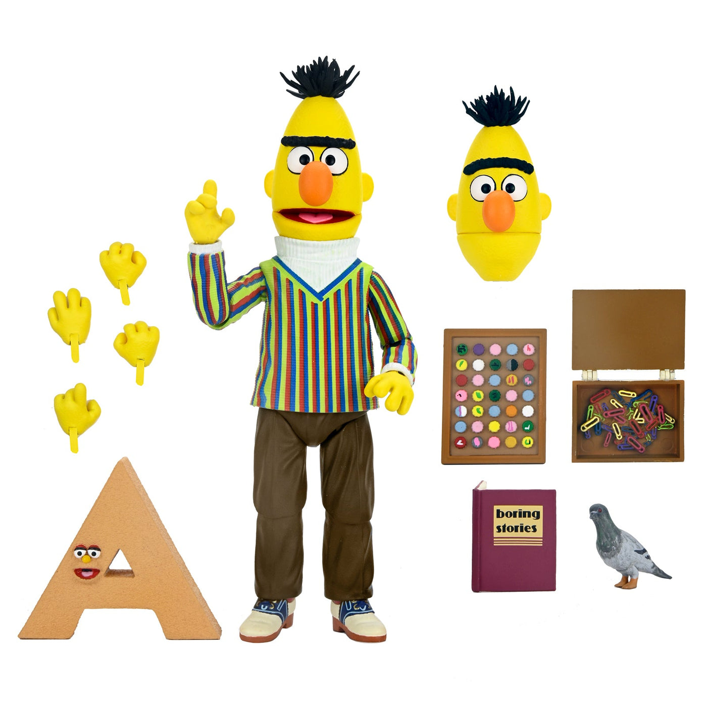 Ultimate Bert Sesame Street 7" Scale Action Figure NECA | Costume Super ...