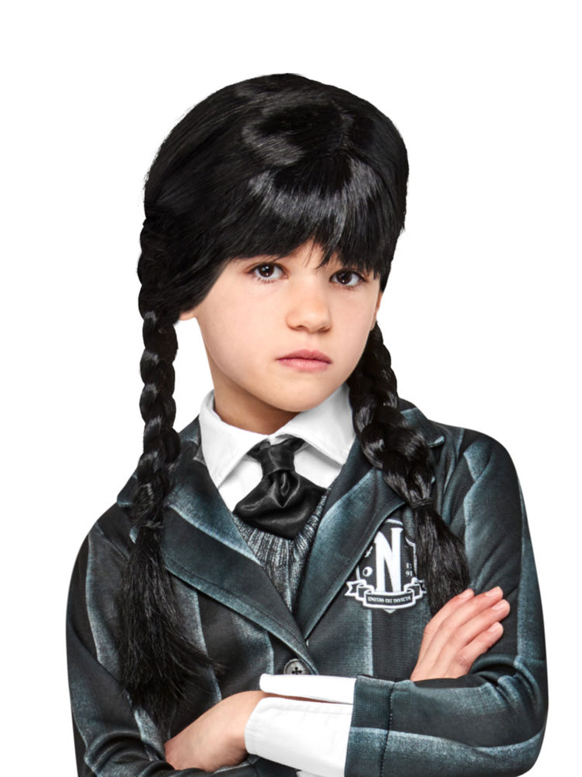 Wednesday Addams Wig for Kids - Wednesday (Netflix) | Costume Super Centre