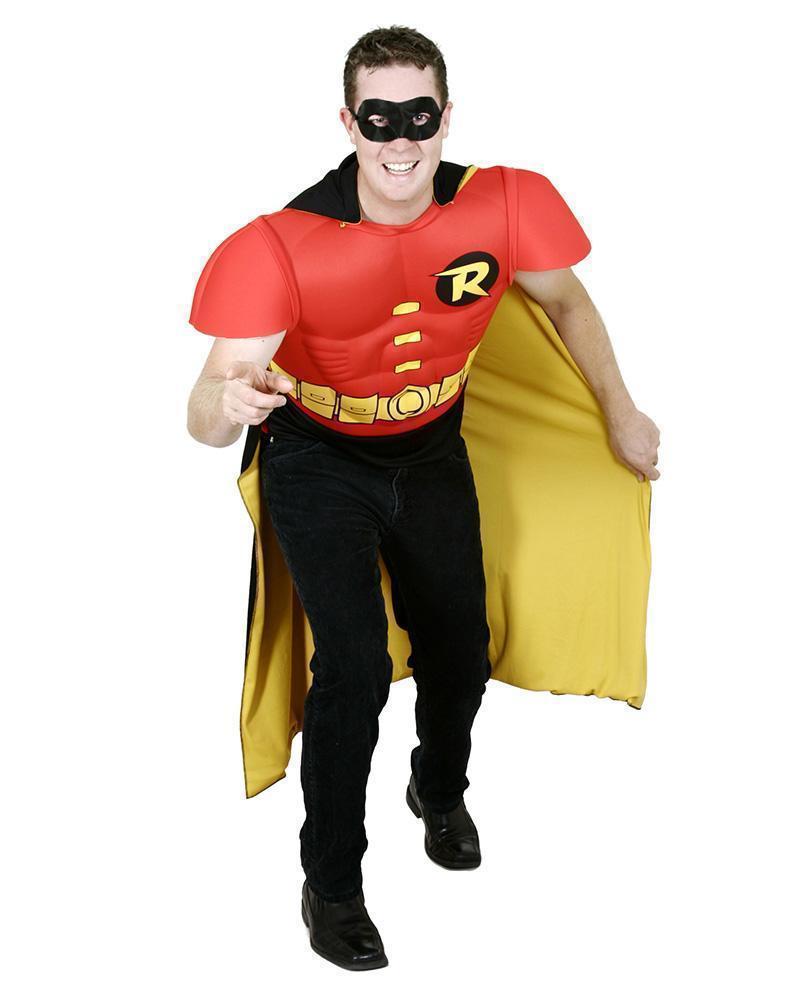 Robin Muscle Chest Costume Top for Adults - DC Comics | Costume Super ...