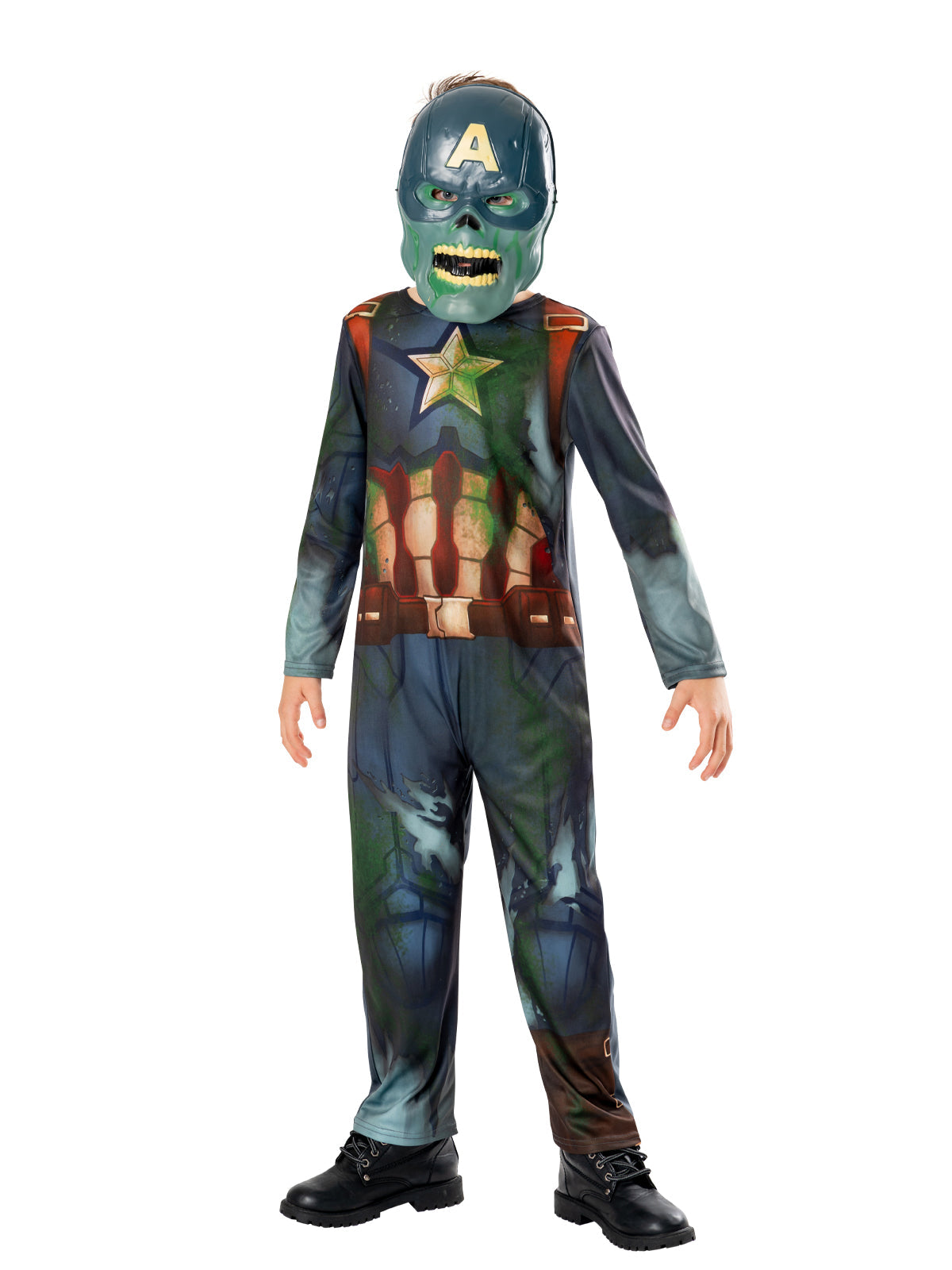 Zombie Captain America Deluxe Costume for Kids - Marvel What If ...